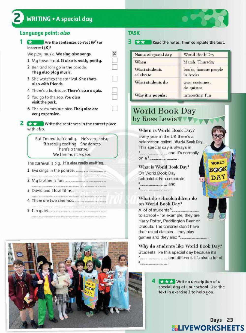 Tiếng Anh 6 Friends Plus - Workbook P2 worksheet | Live Worksheets