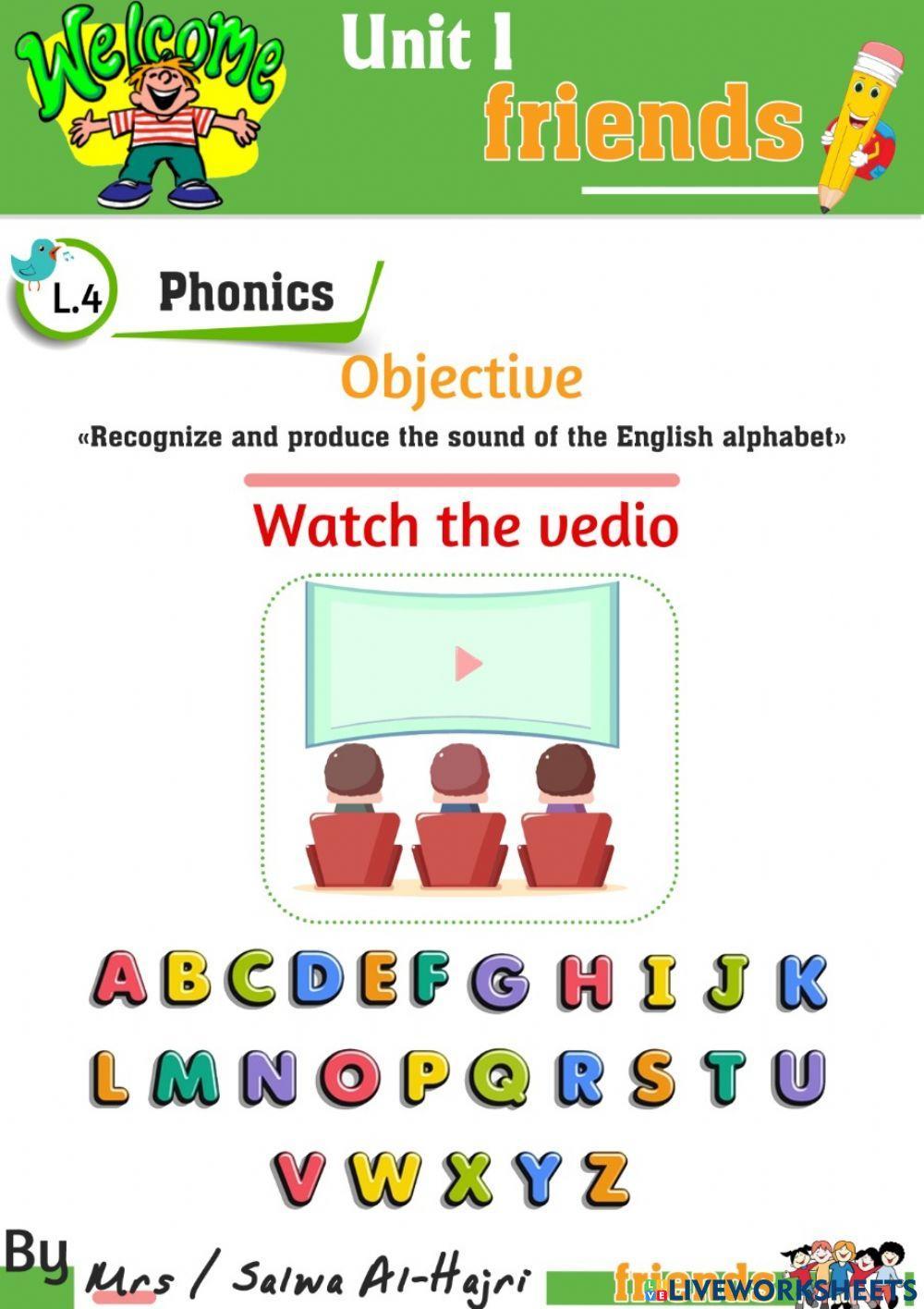 Abc song interactive worksheet | Live Worksheets