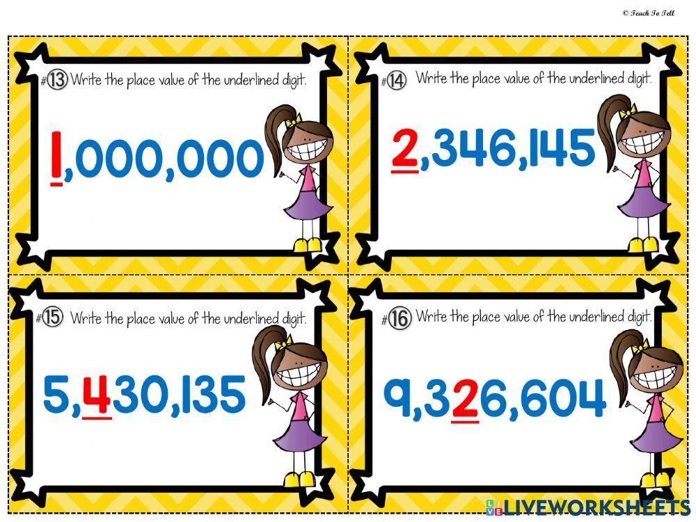 Math Place Value 1329846 | Natoya_1 | Live Worksheets