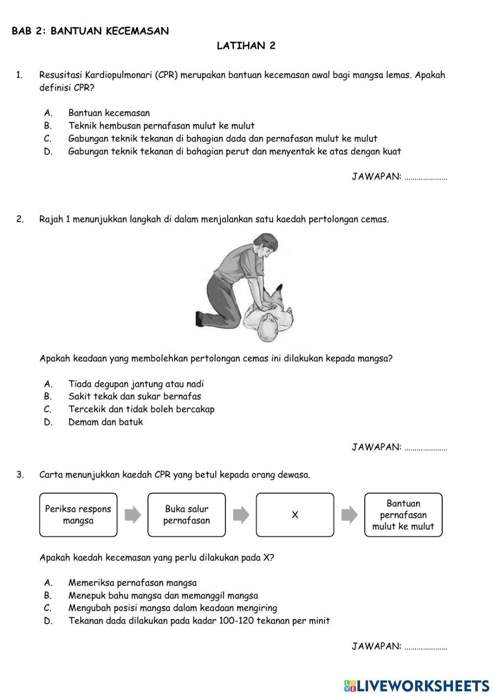 Latihan f4 sains bab 2 worksheet | Live Worksheets