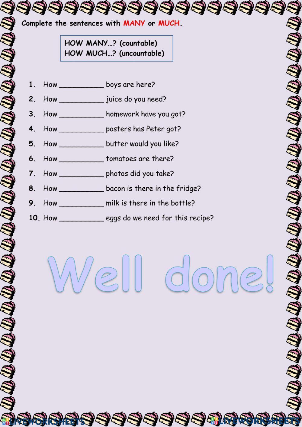 Quantifiers :mu… | Free Interactive Worksheets | 1331896