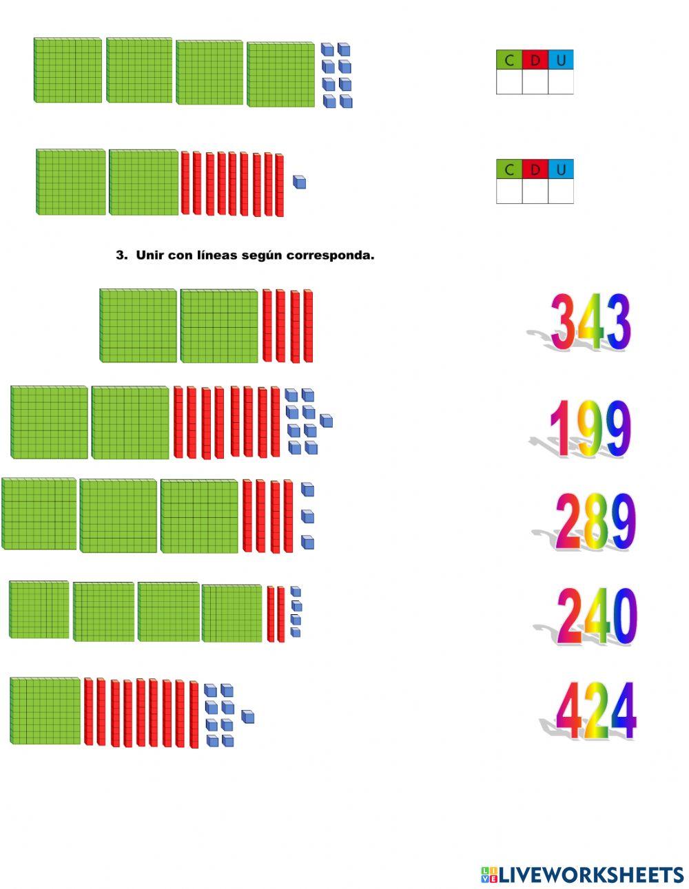 Taller base 10 | Adriana Saltos | Live Worksheets