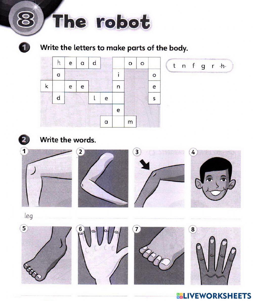 Unit 8: The Robot activity for Grade 2 | Live Worksheets