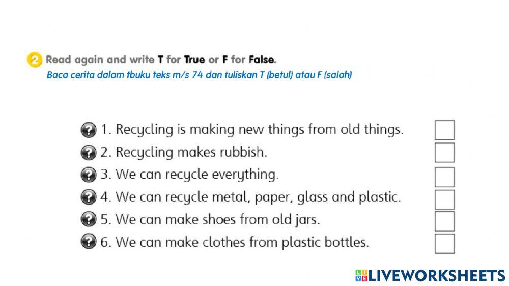 Year 4 module 7 interactive worksheet | Live Worksheets