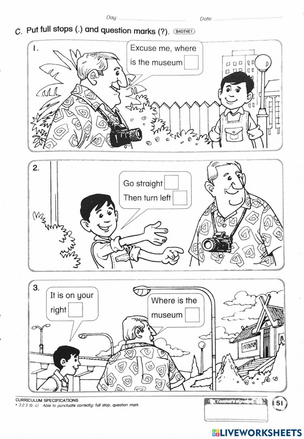 Show me the way 1333759 | Chinsf | LiveWorksheets