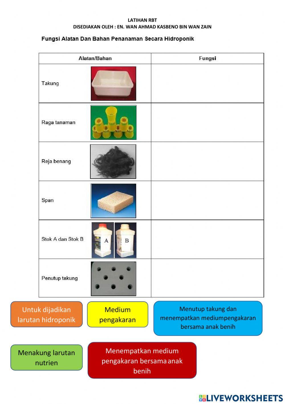 Rbt tahun 6 5.2.4 5.2.5 worksheet | Live Worksheets
