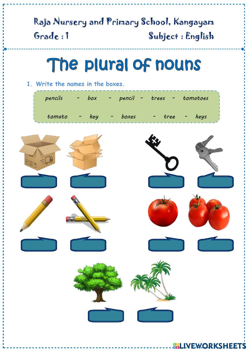 Grade 1 - Engli… | Free Interactive Worksheets | 6699426