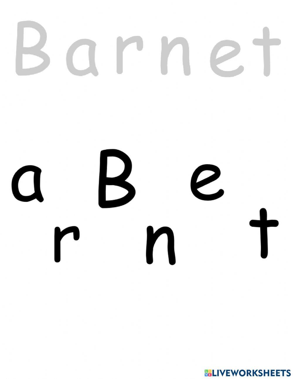 Letter-Name Identification worksheet | Live Worksheets