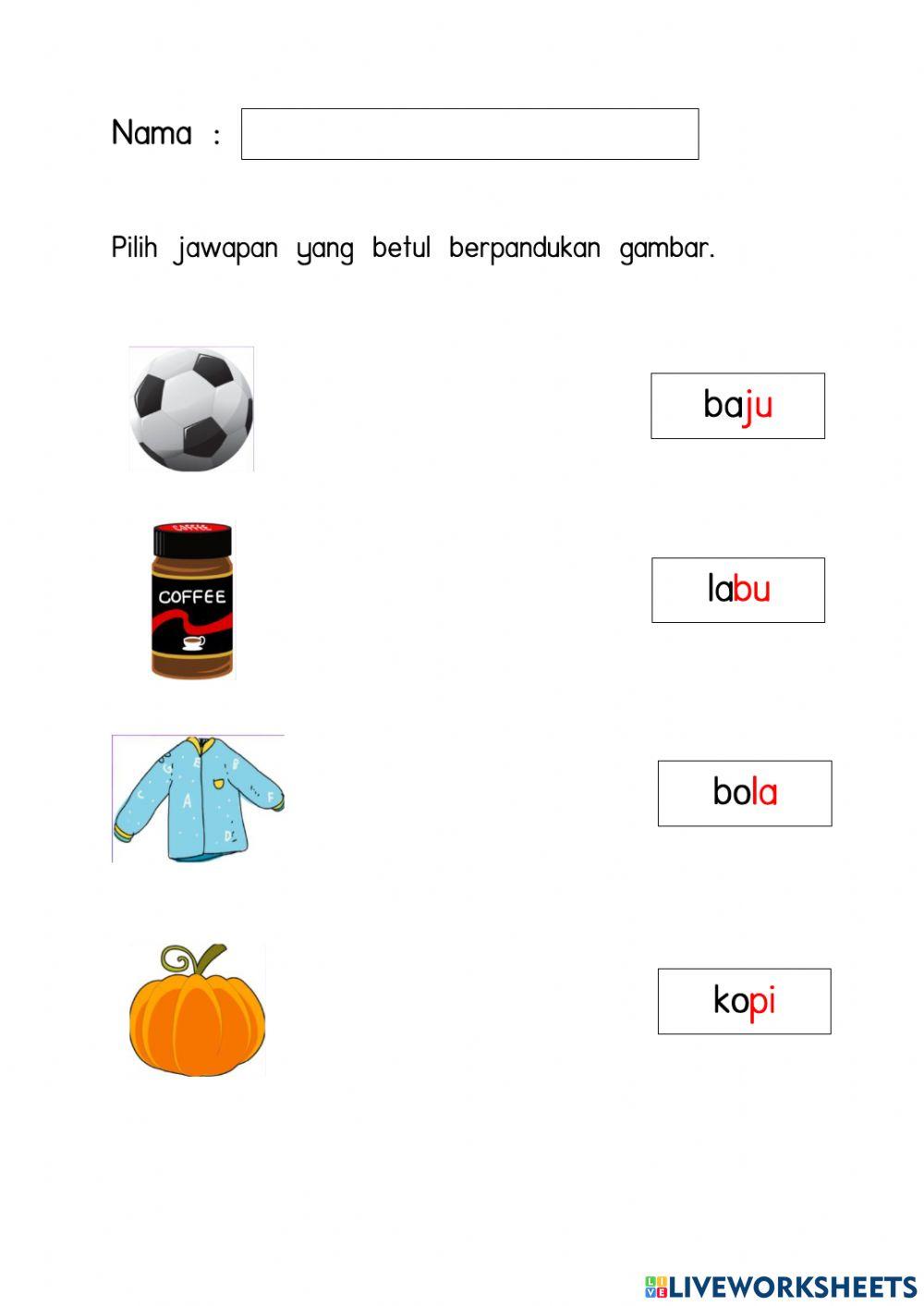 2. Kemahiran Membaca worksheet | Live Worksheets