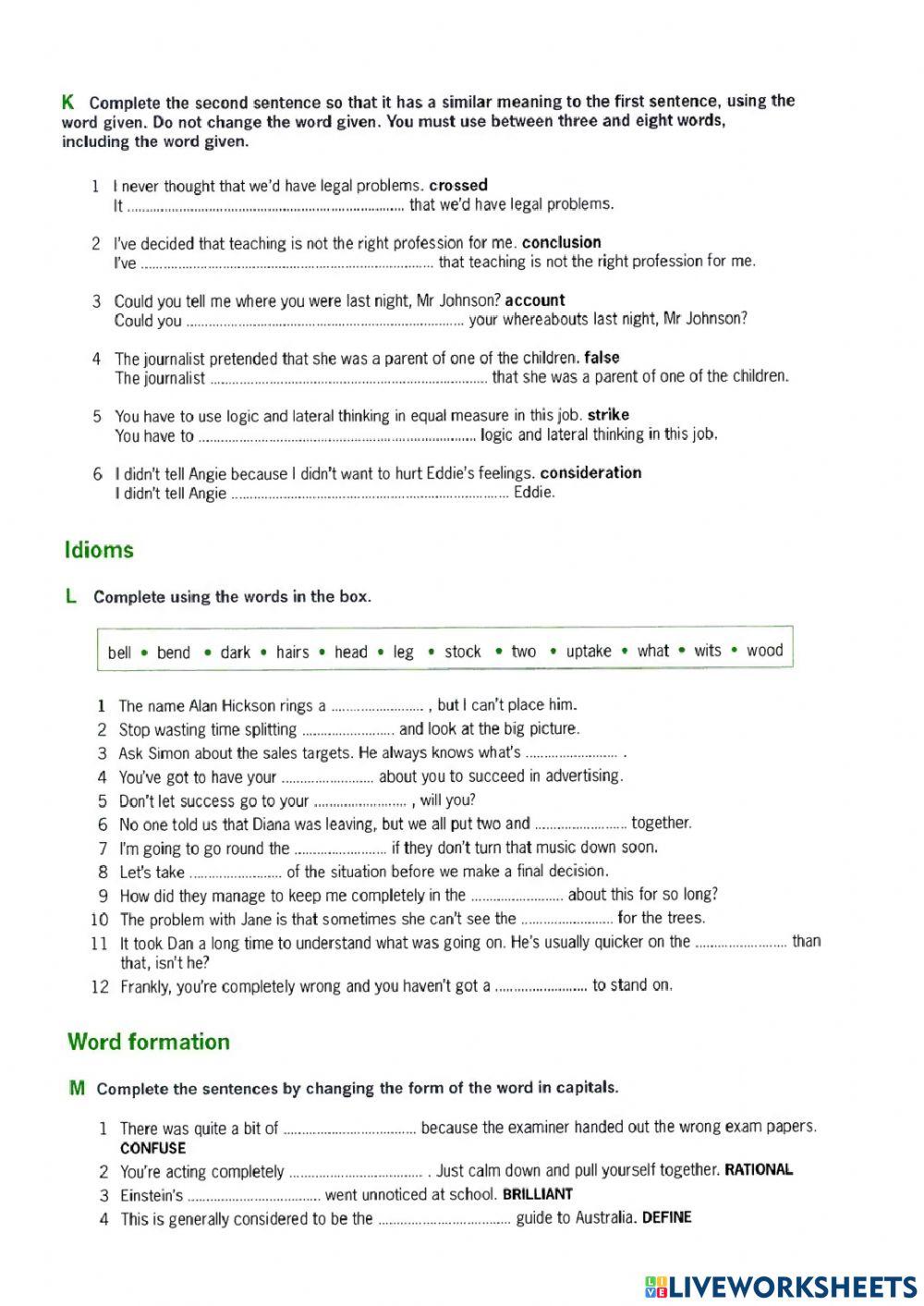 1228340 | Homework topic 1 | nghimee533 | LiveWorksheets