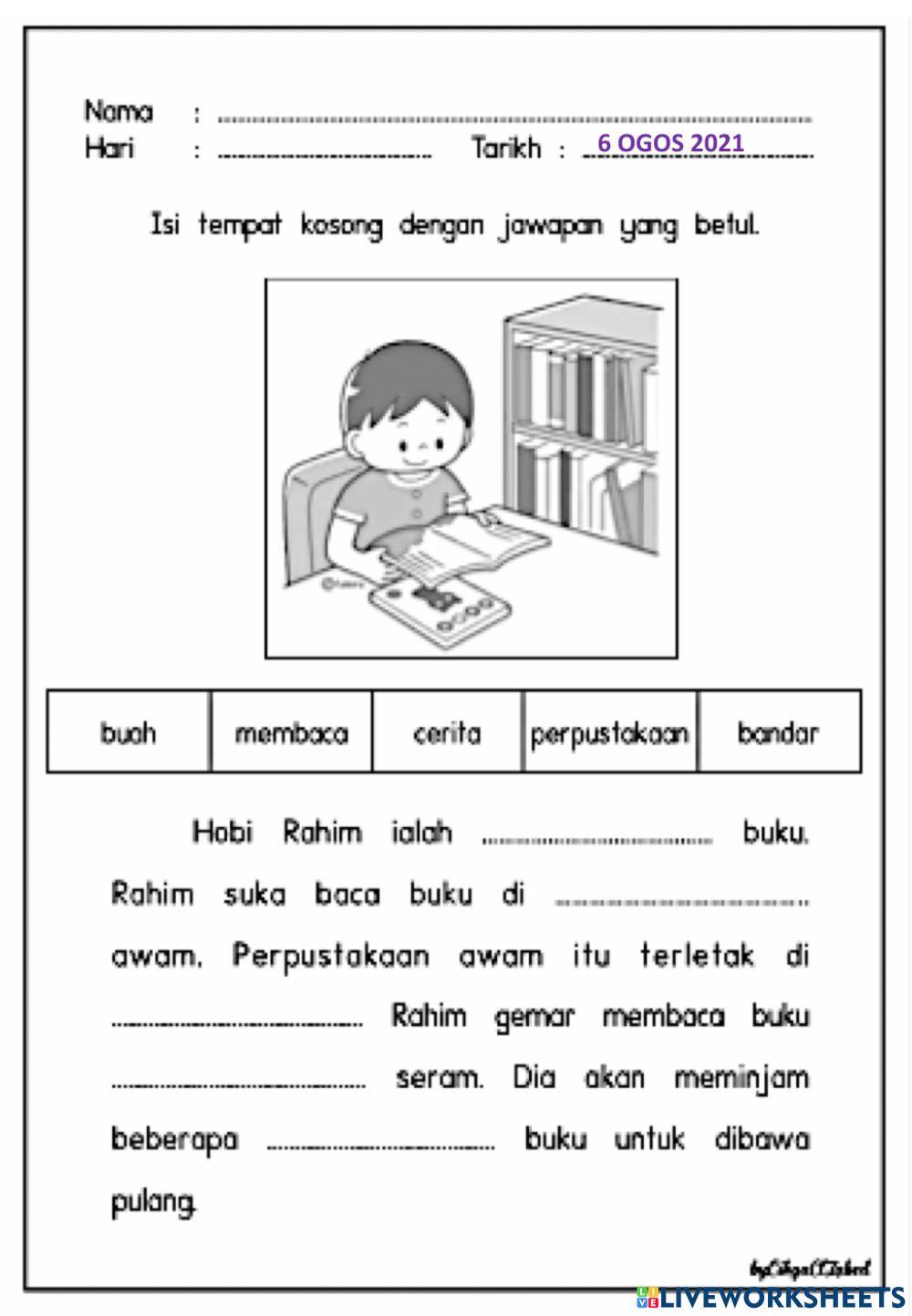 TATABAHASA - tanda bacaan interactive worksheet | Live Worksheets