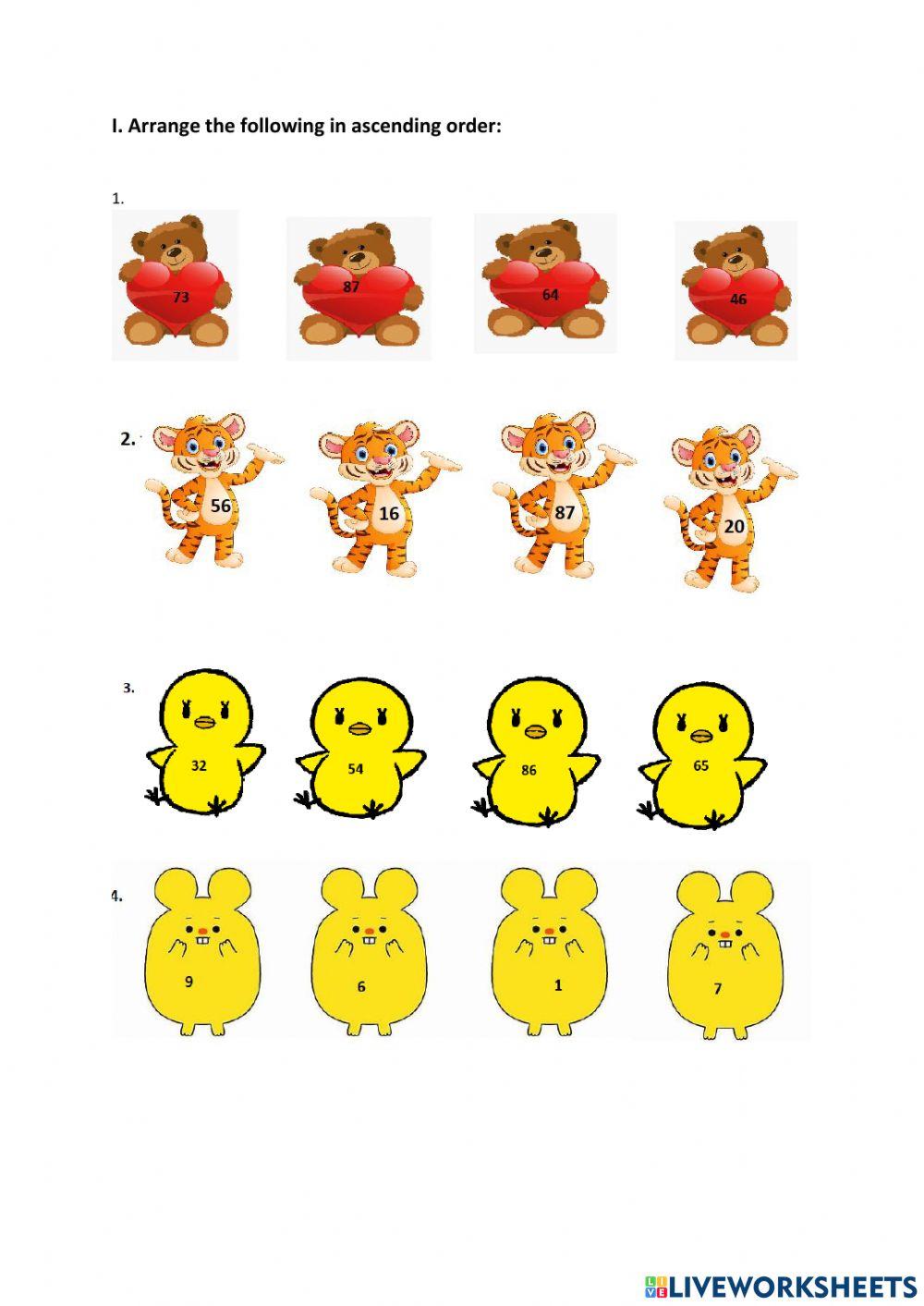 Testing Math exercise | Live Worksheets