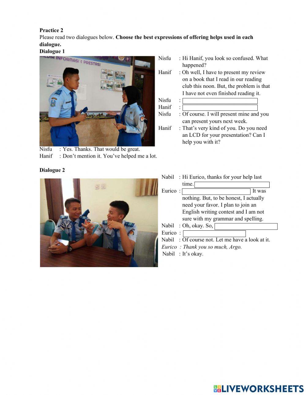 Getting to know more about the expression of offering helps- services ...