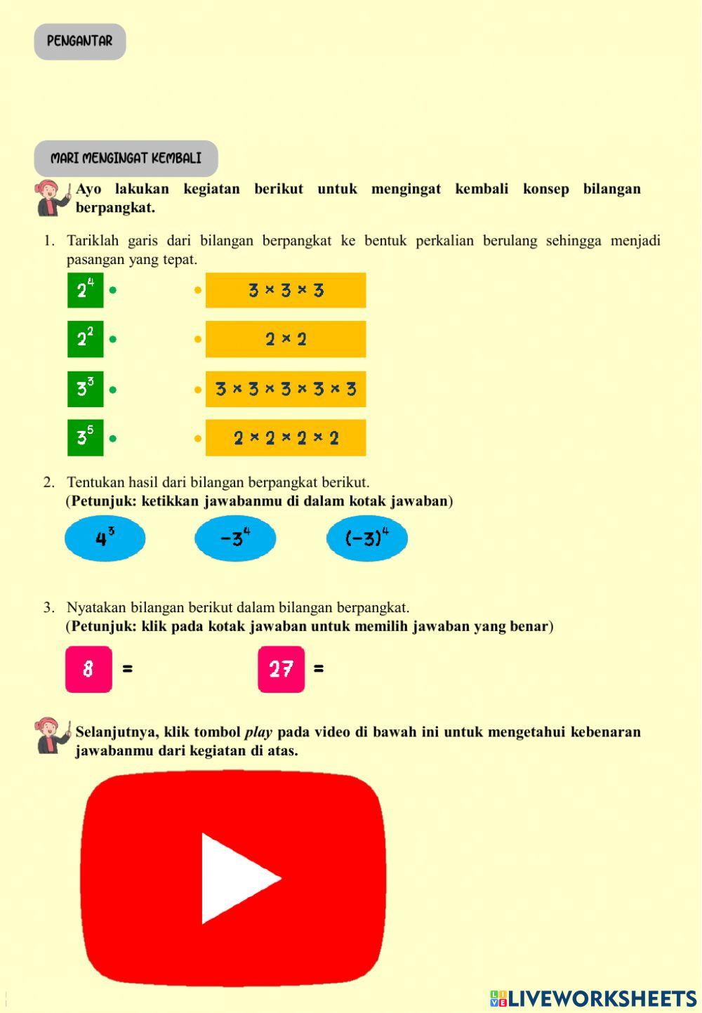 LKPD Sifat-Sifa… | Free Interactive Worksheets | 3610343