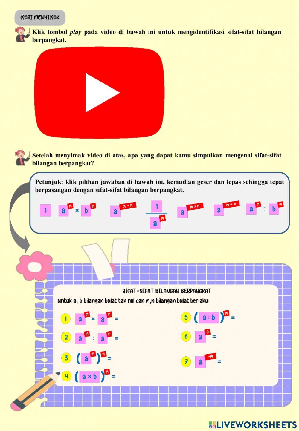 LKPD Sifat-Sifa… | Free Interactive Worksheets | 3610343