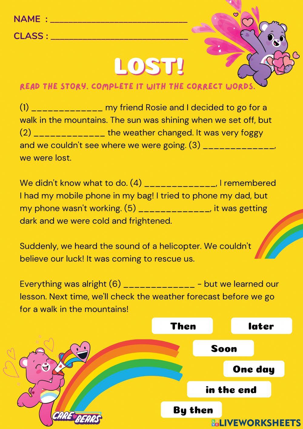 Lost! | EmilyAinee | Live Worksheets