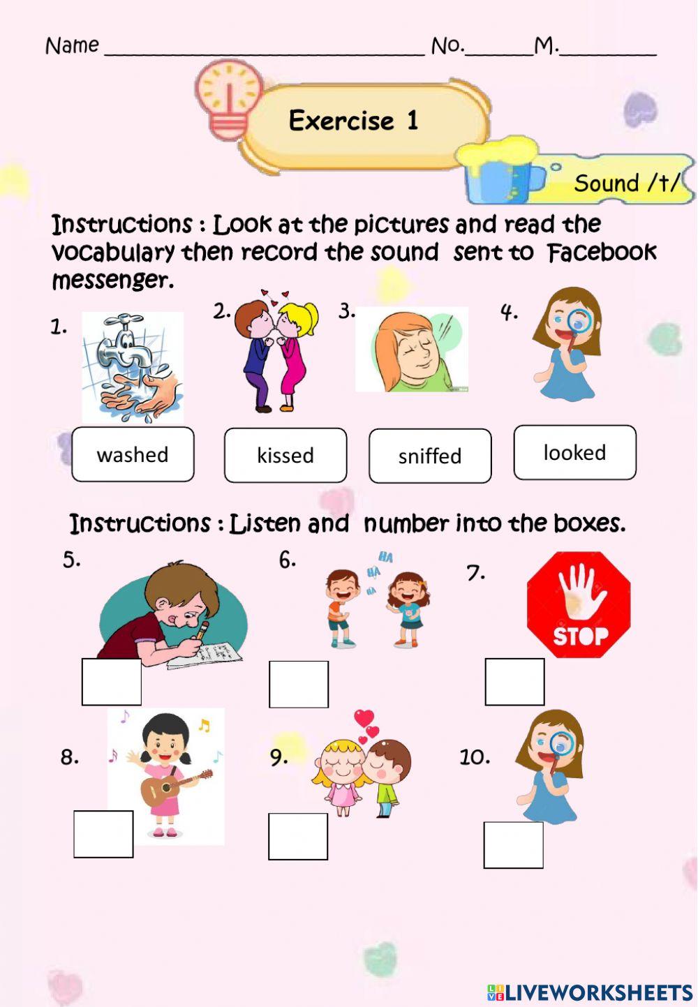 Exercise1 interactive worksheet | Live Worksheets