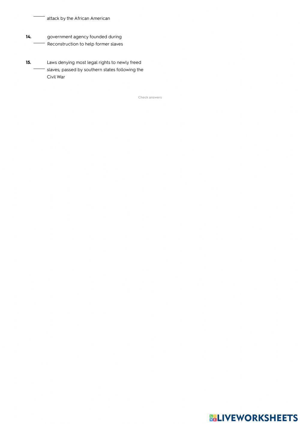 5Btest-Chapter 15 Vocabulary worksheet | Live Worksheets