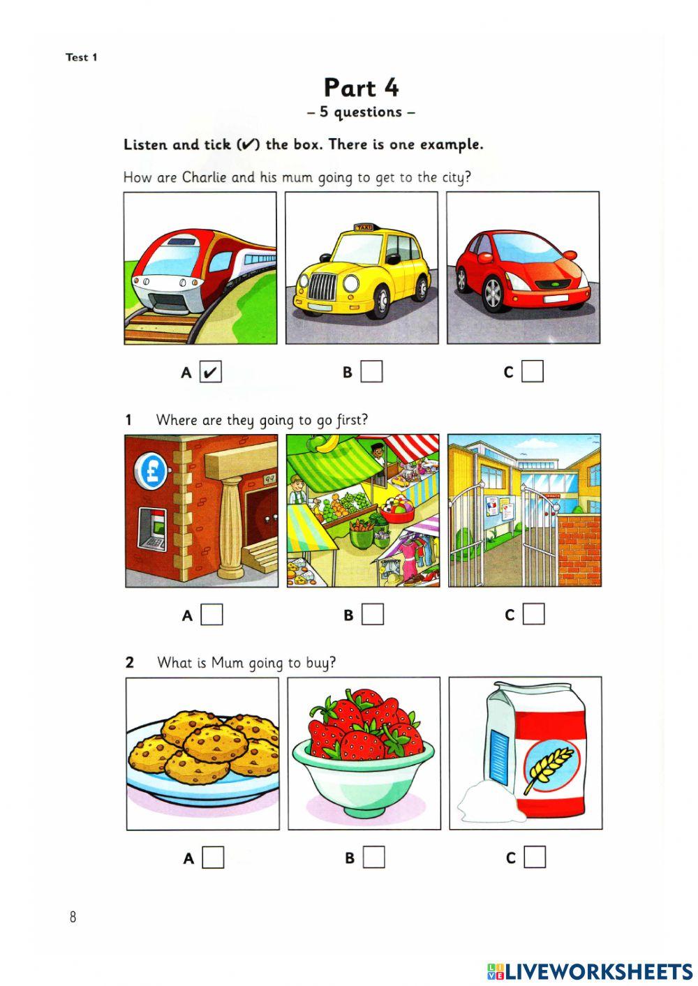 5117448 | Flyers mock exam - Listening Test