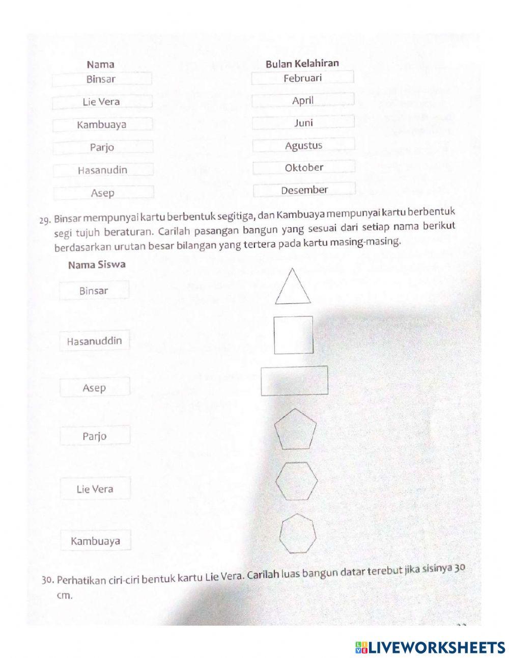 Numerasi interactive worksheet | Live Worksheets