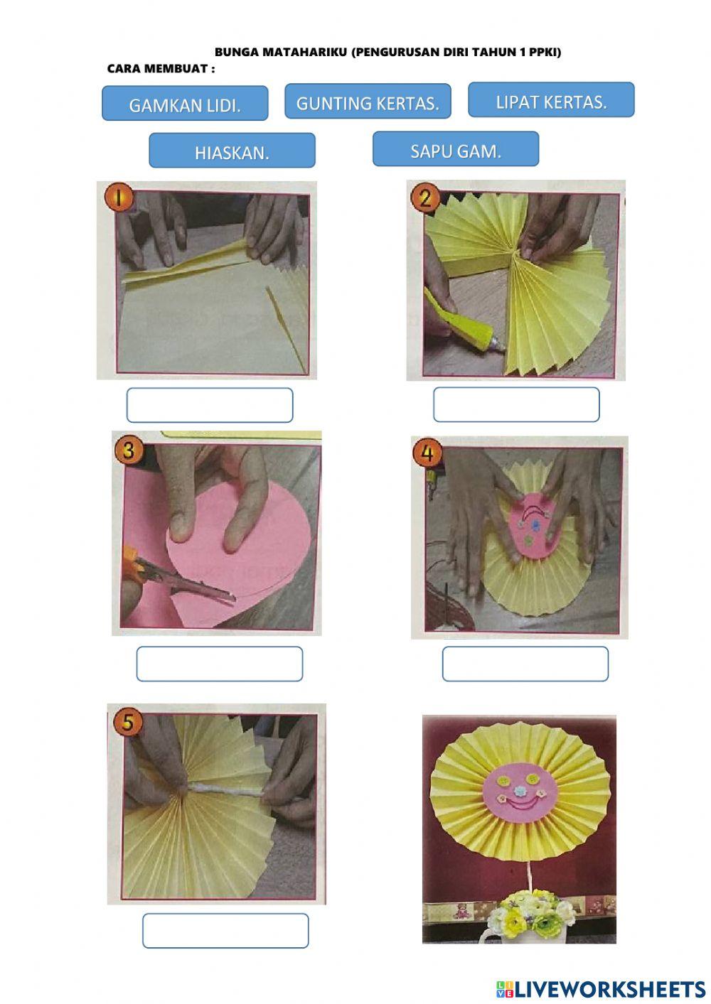 Bunga matahariku ppki tahun 1 worksheet | Live Worksheets