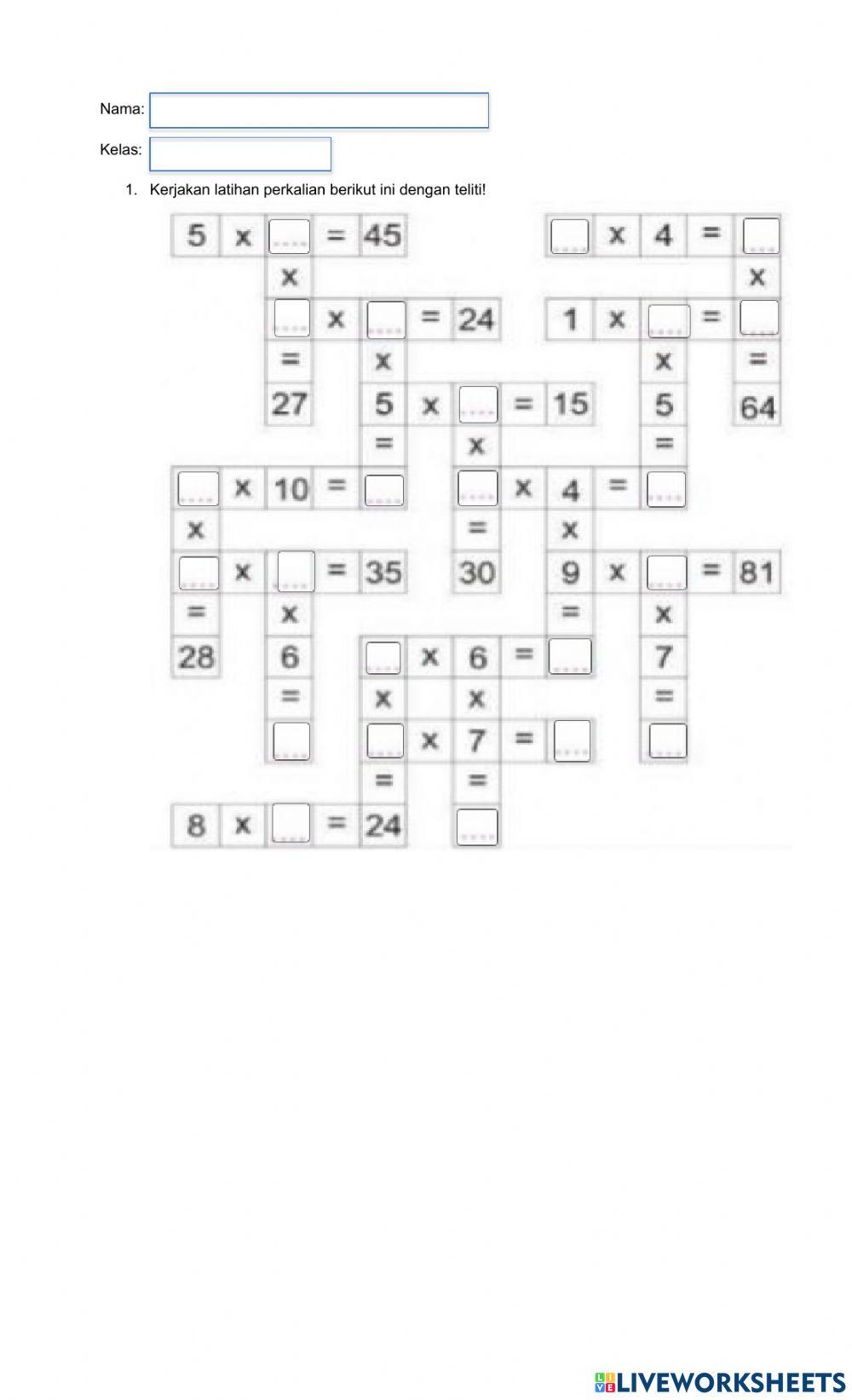 Drilling Perkal… | Free Interactive Worksheets | 1233804