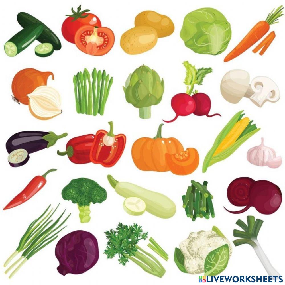 Sayur | Live Worksheets