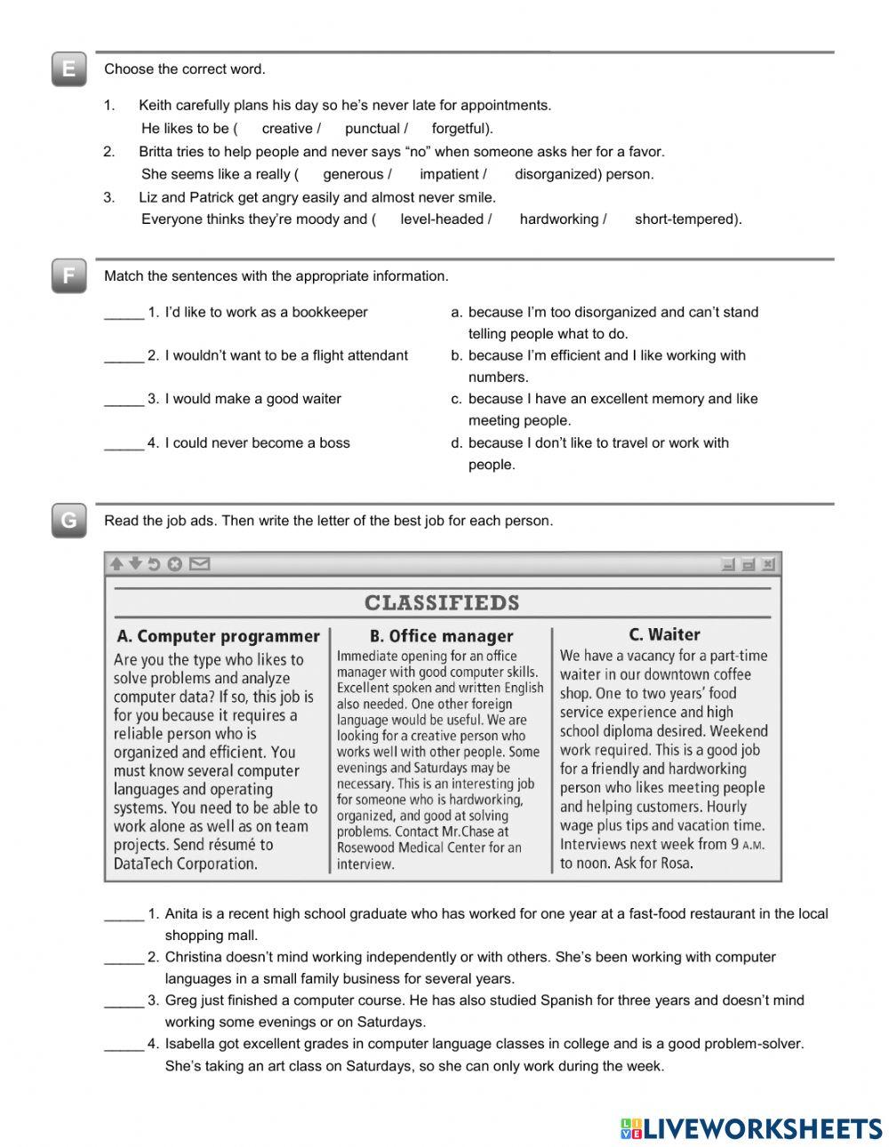 Interchange 5th… | Free Interactive Worksheets | 6677057