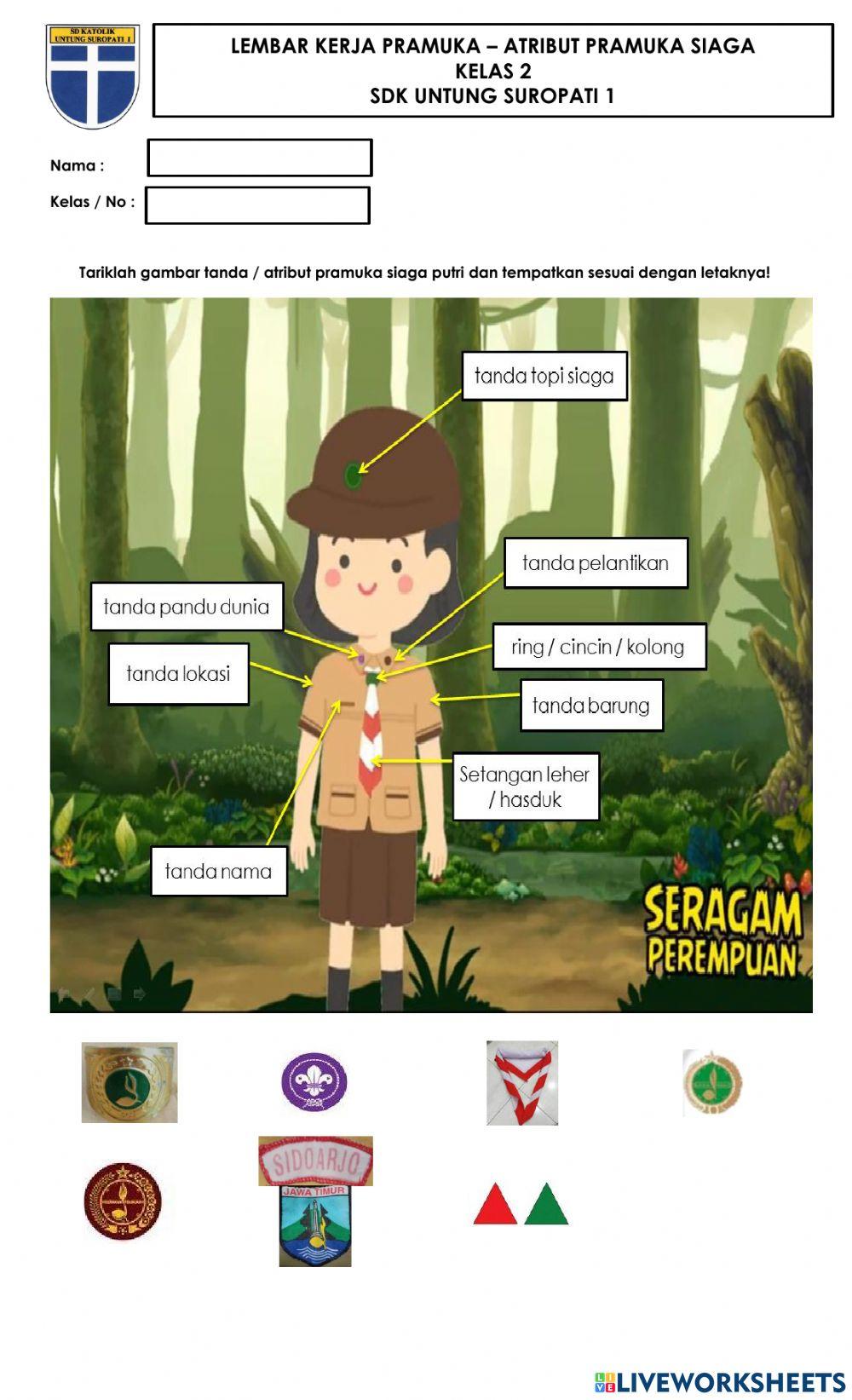 Latihan Pramuka Siaga - Jumat, 6 Agustus 2021 worksheet | Live Worksheets