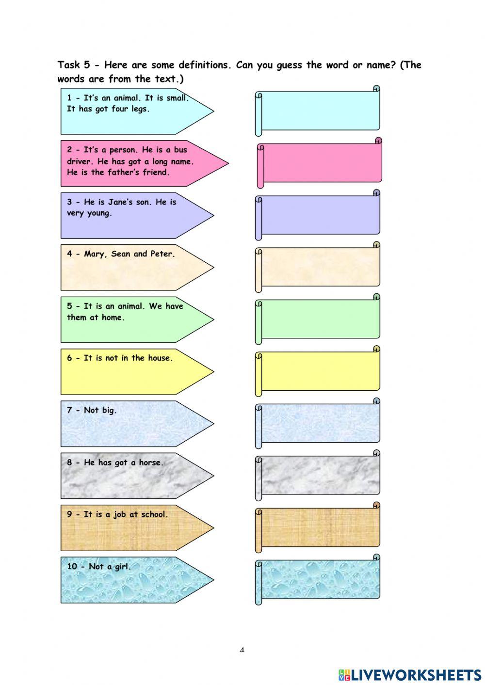 Exercise Practice activity | Live Worksheets