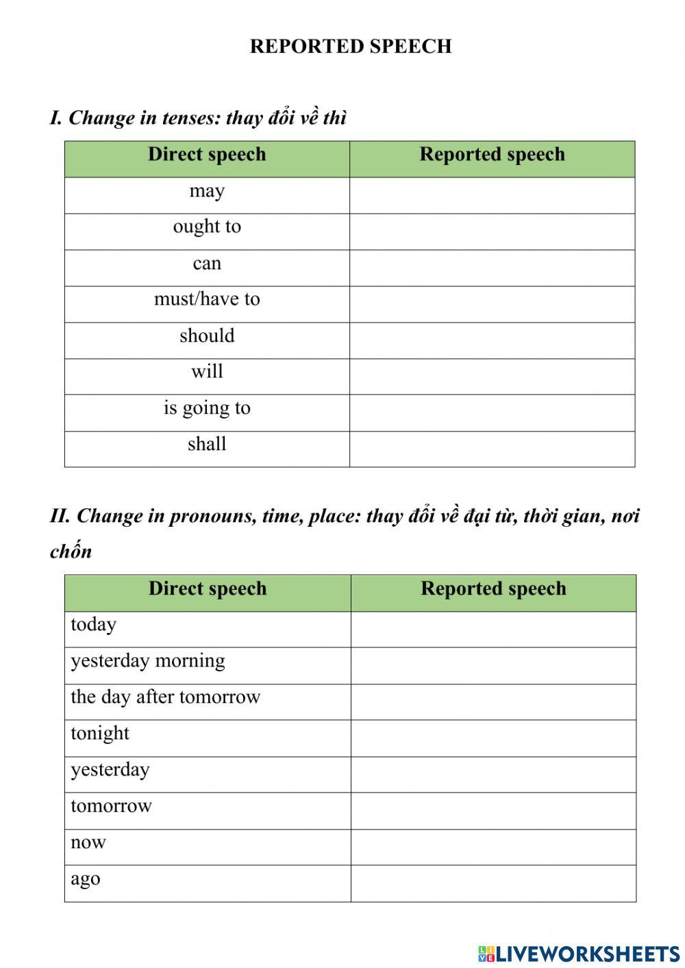 Grade 9 - Repor… | Free Interactive Worksheets | 1235759