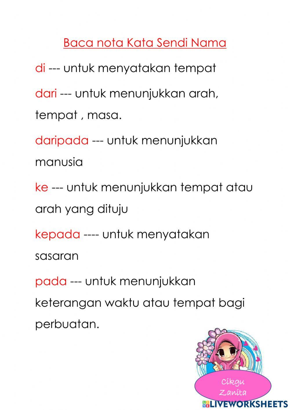 1235845 | Bahasa Melayu (Kata Sendi Nama) | zanitaskpi