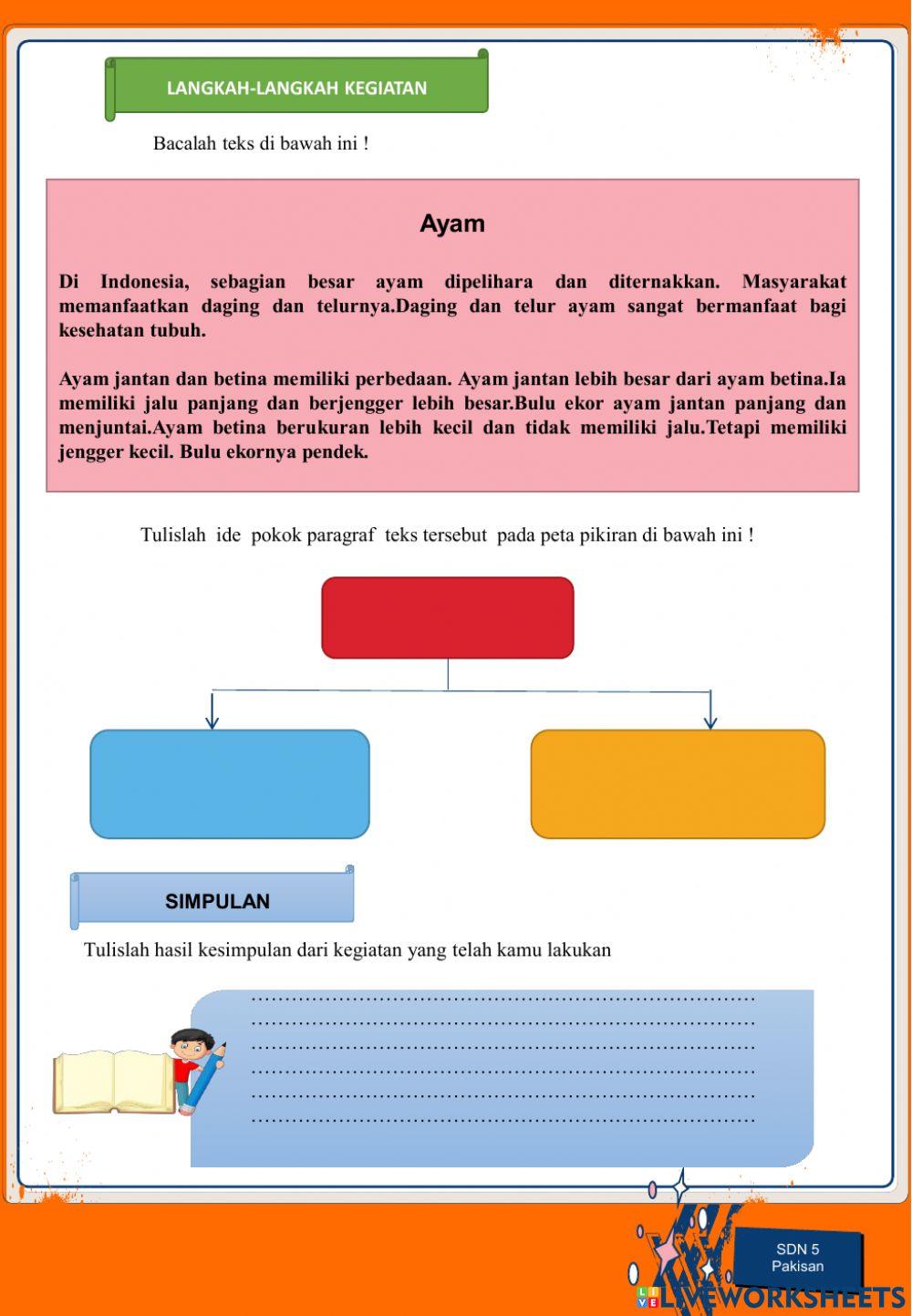 Lkpd kelas 6 tema 1 interactive worksheet | Live Worksheets