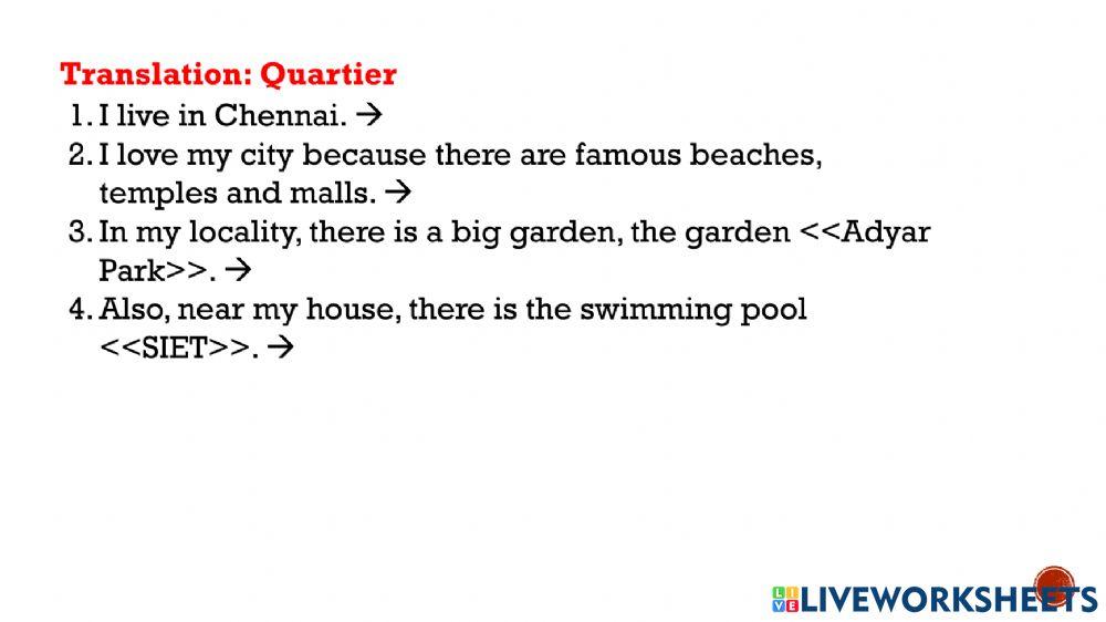 French Class 7 … | Free Interactive Worksheets | 3274940