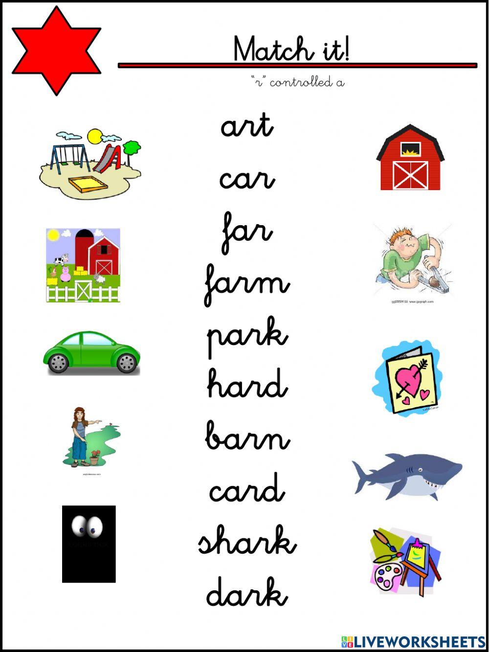 R controlled a worksheet | Live Worksheets