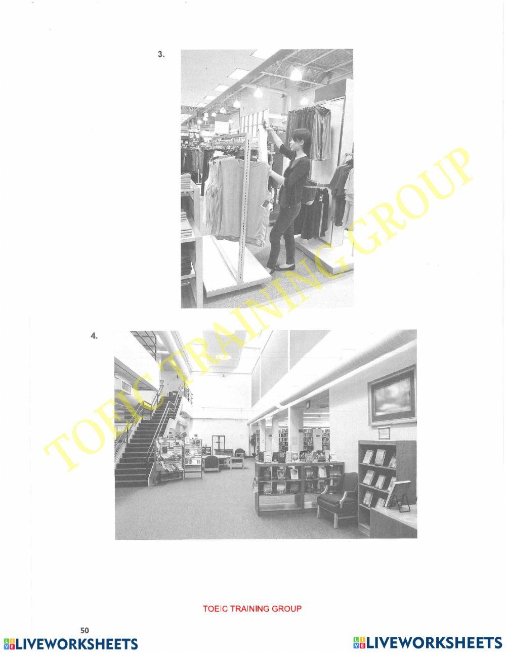 Toeic part 1 worksheet | Live Worksheets