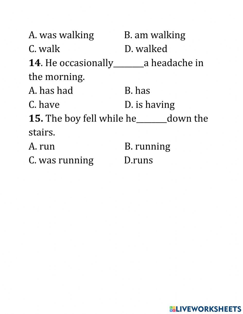 MODULE 3:VERB TENSES 0355 | stareducation | Live