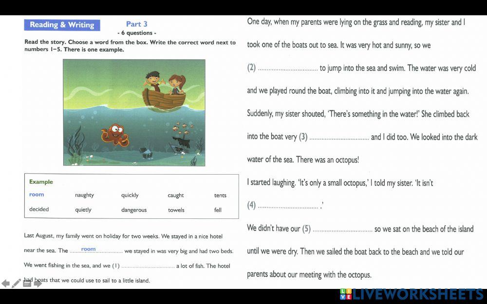 Reading T1 P3 worksheet | Live Worksheets