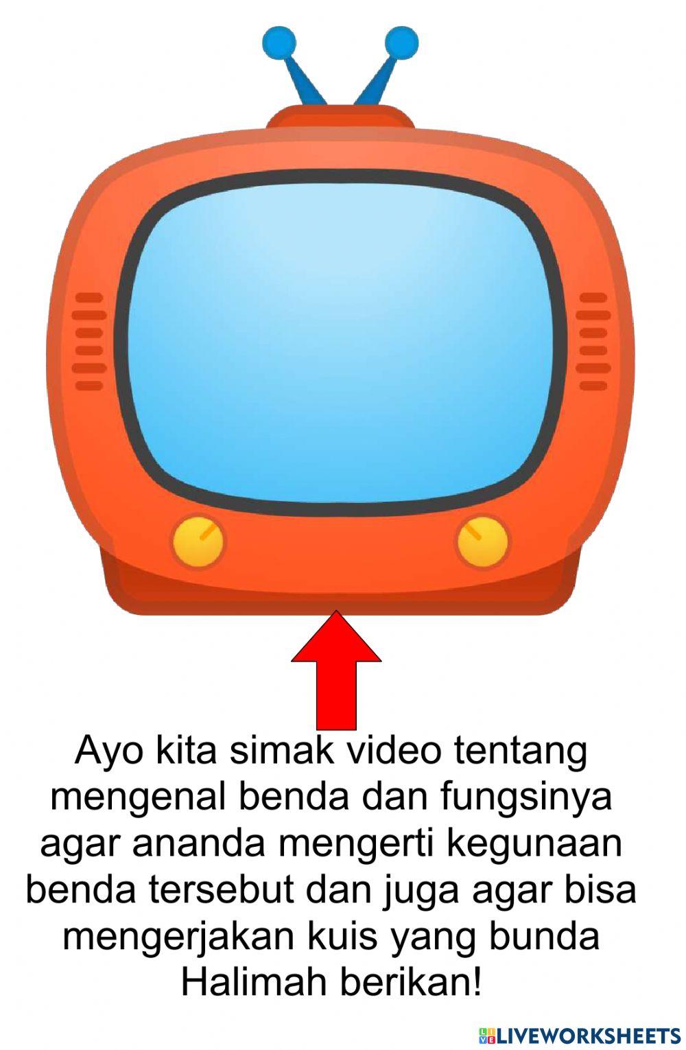 Mengenal benda dan fungsinya worksheet | Live Worksheets