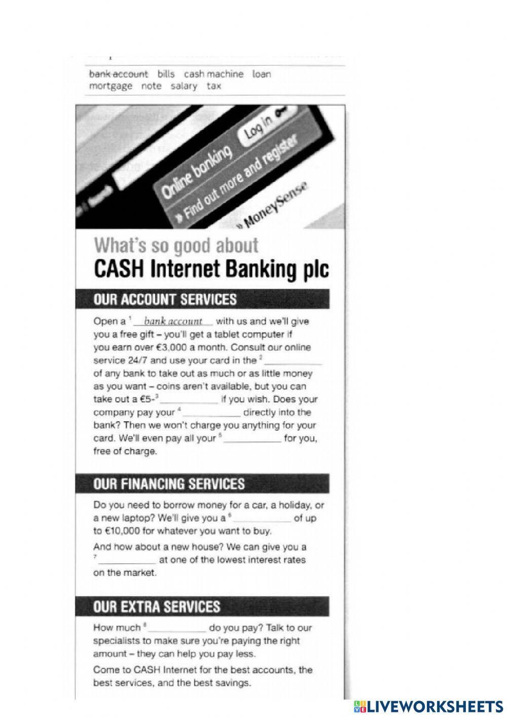 Ka-ching worksheet | Live Worksheets