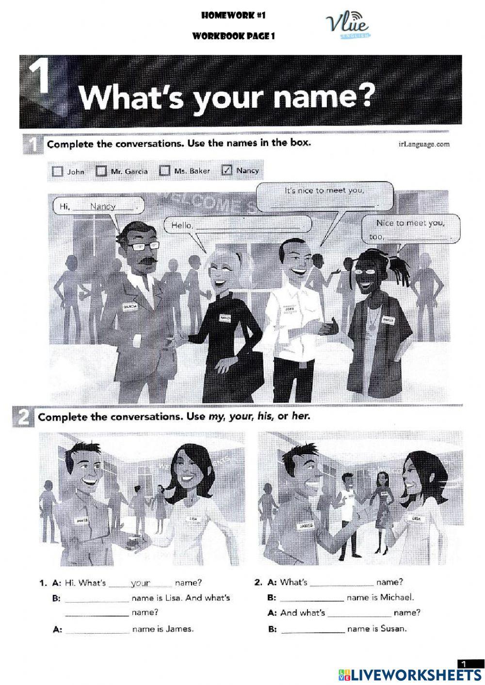 Homework 1 | Free Interactive Worksheets | 1239850