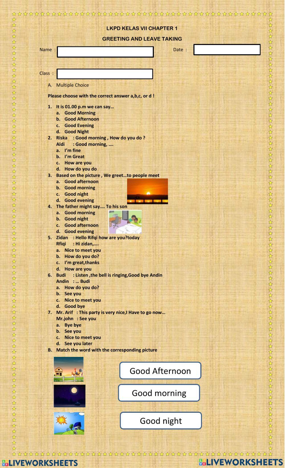 My quiz activity | Live Worksheets