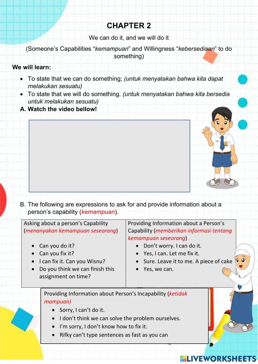 Lkpd Bahasa Inggris Kelas Chapter Worksheet Live Worksheets 55 Off