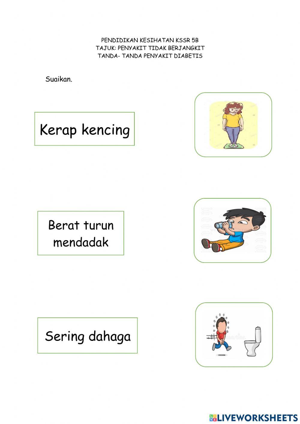 Diabetis worksheet | Live Worksheets