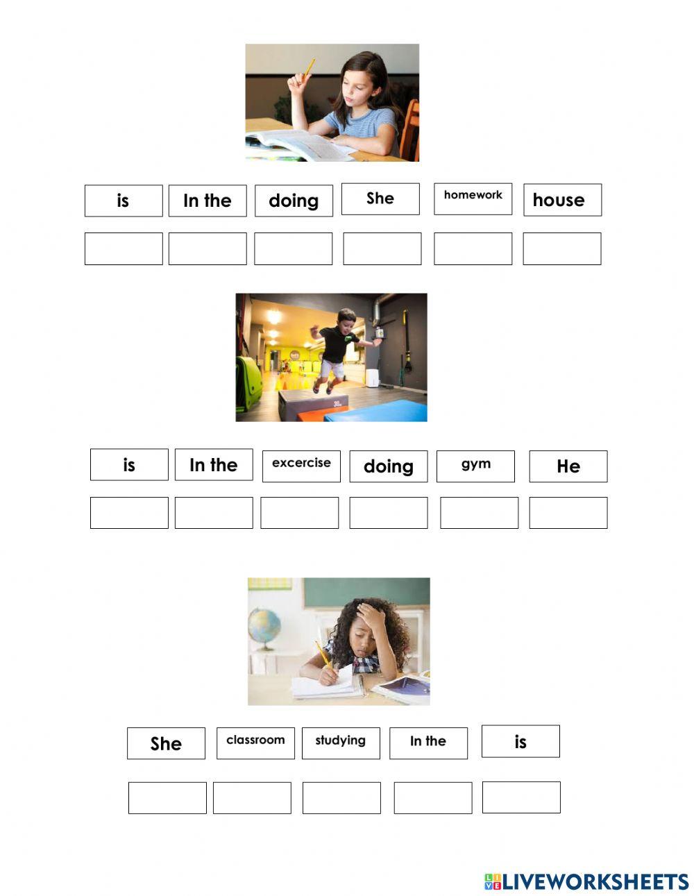 Ing verbs | Free Interactive Worksheets | 1242646