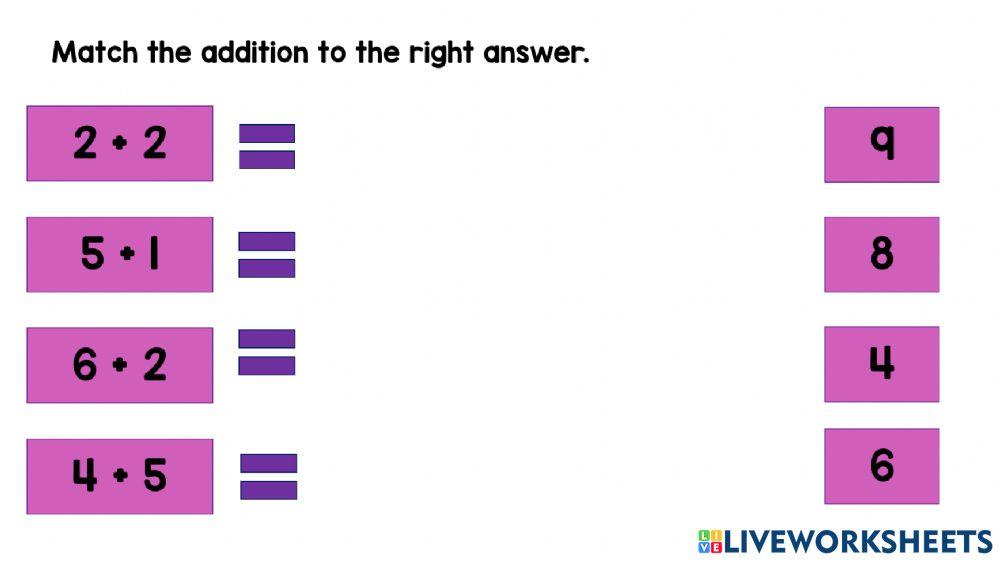 Addition and subtraction online worksheet for PRESCHOOLERS | Live ...