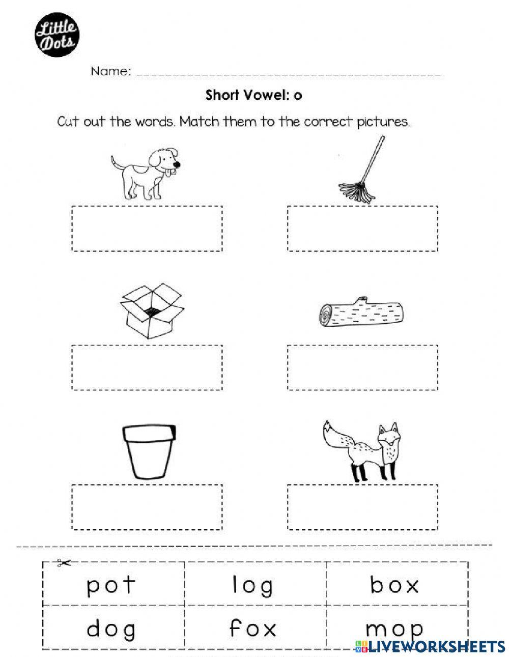 Long vowel o online activity for 1 | Live Worksheets