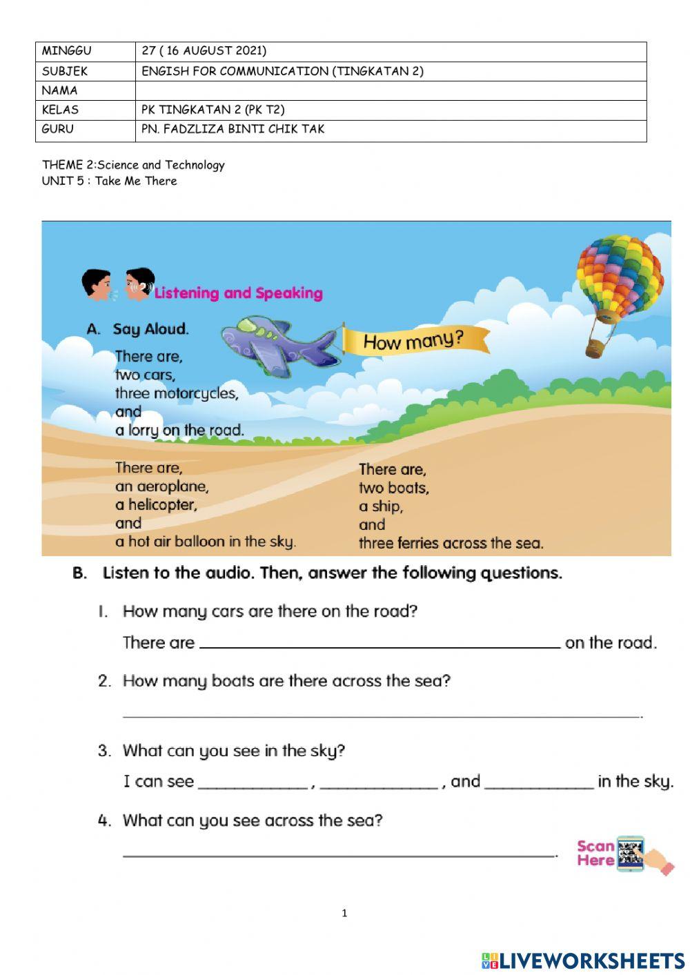 Say Aloud worksheet | Live Worksheets