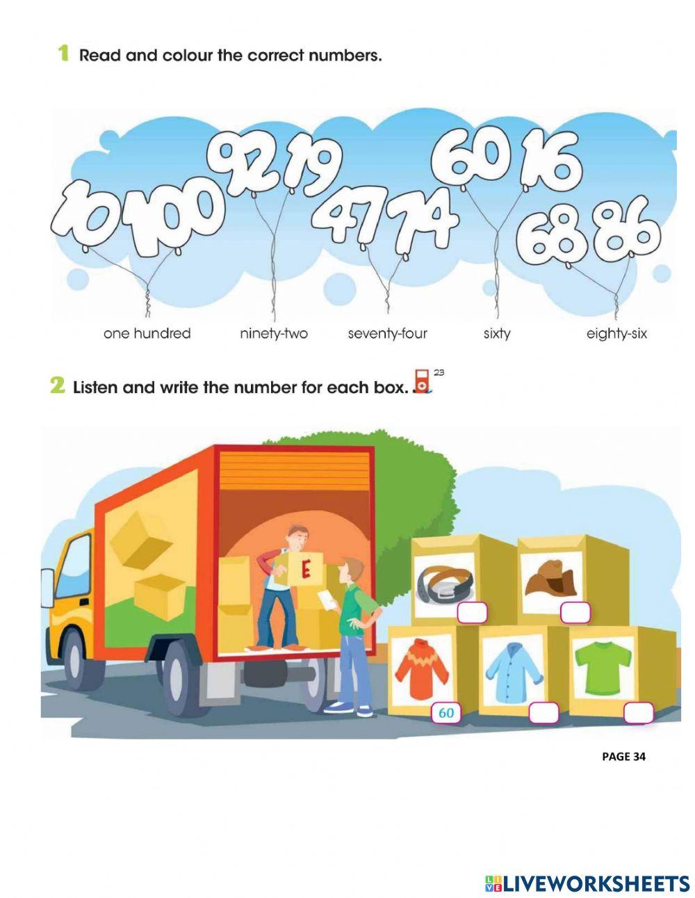 Numbers and Pri… | Free Interactive Worksheets | 1246255