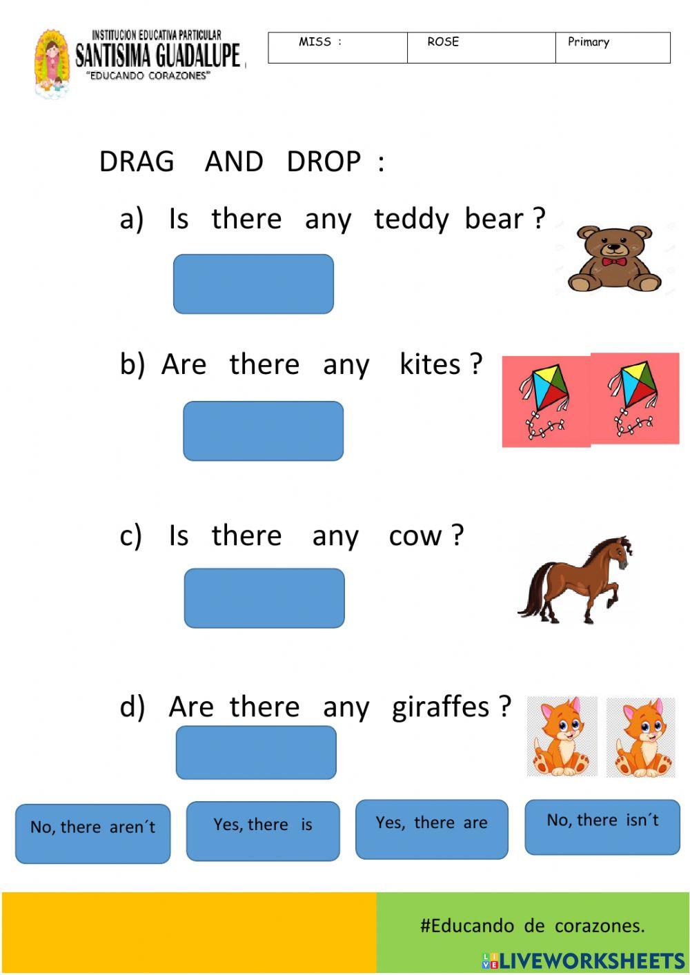 Is there worksheet | Live Worksheets